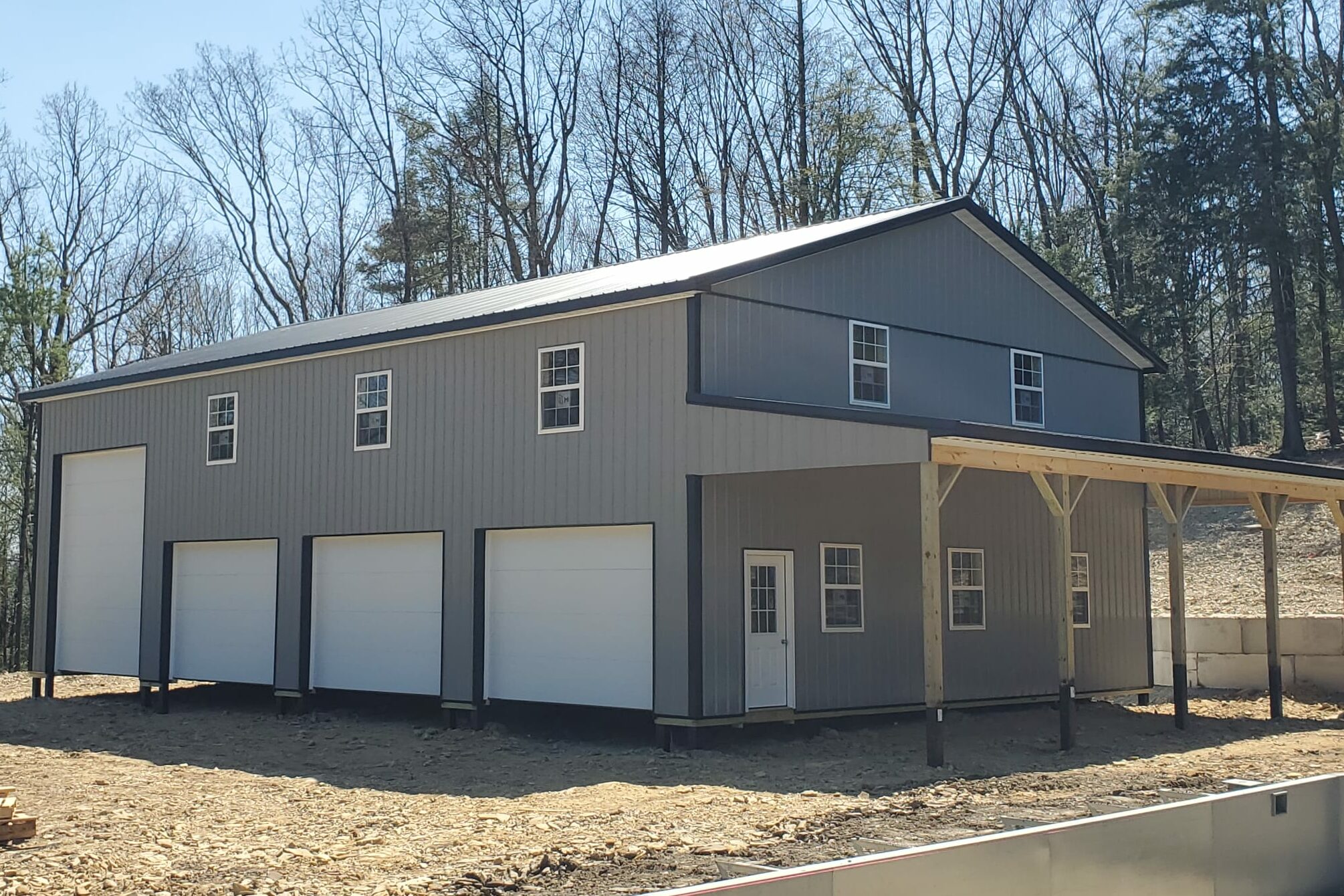 38x60 Pole Barn In Kunkletown PA - Extreme Pole Buildings