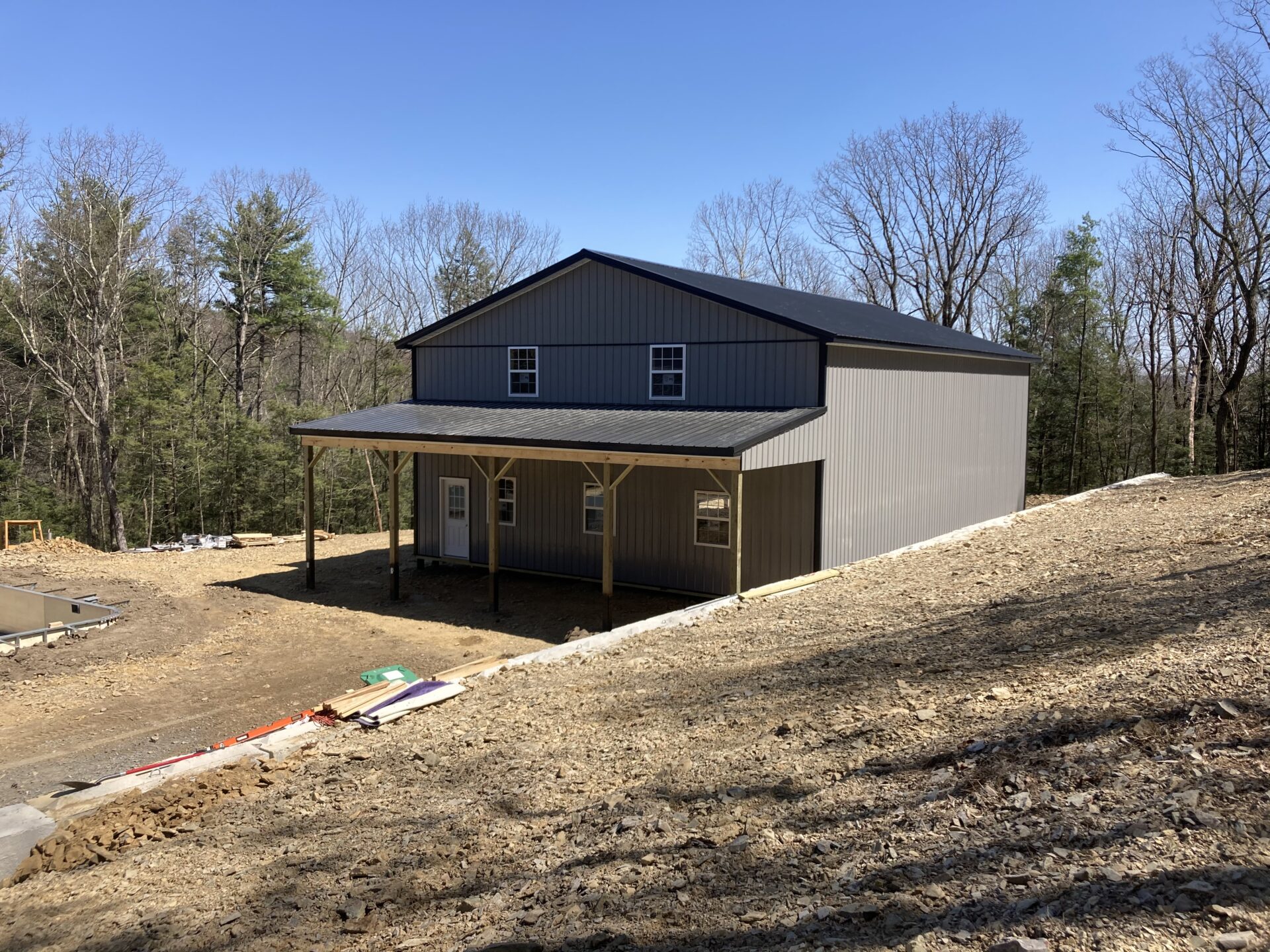 38x60 Pole Barn In Kunkletown PA - Extreme Pole Buildings