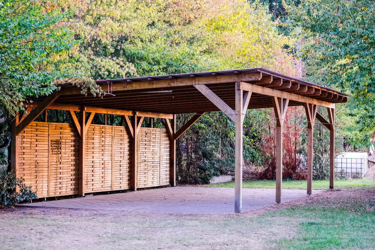 Barn Style Carports Outside Fully Enclosed Barn 30′ Wide X 50′