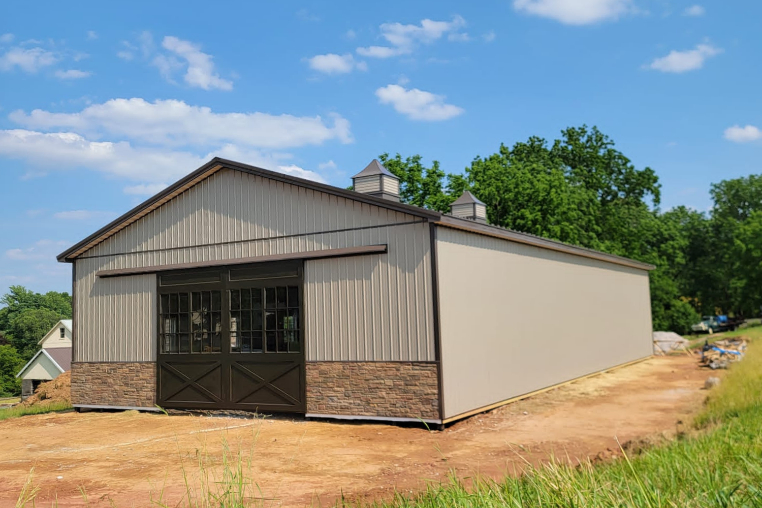 Beige Pole Barns | Extreme Pole Buildings