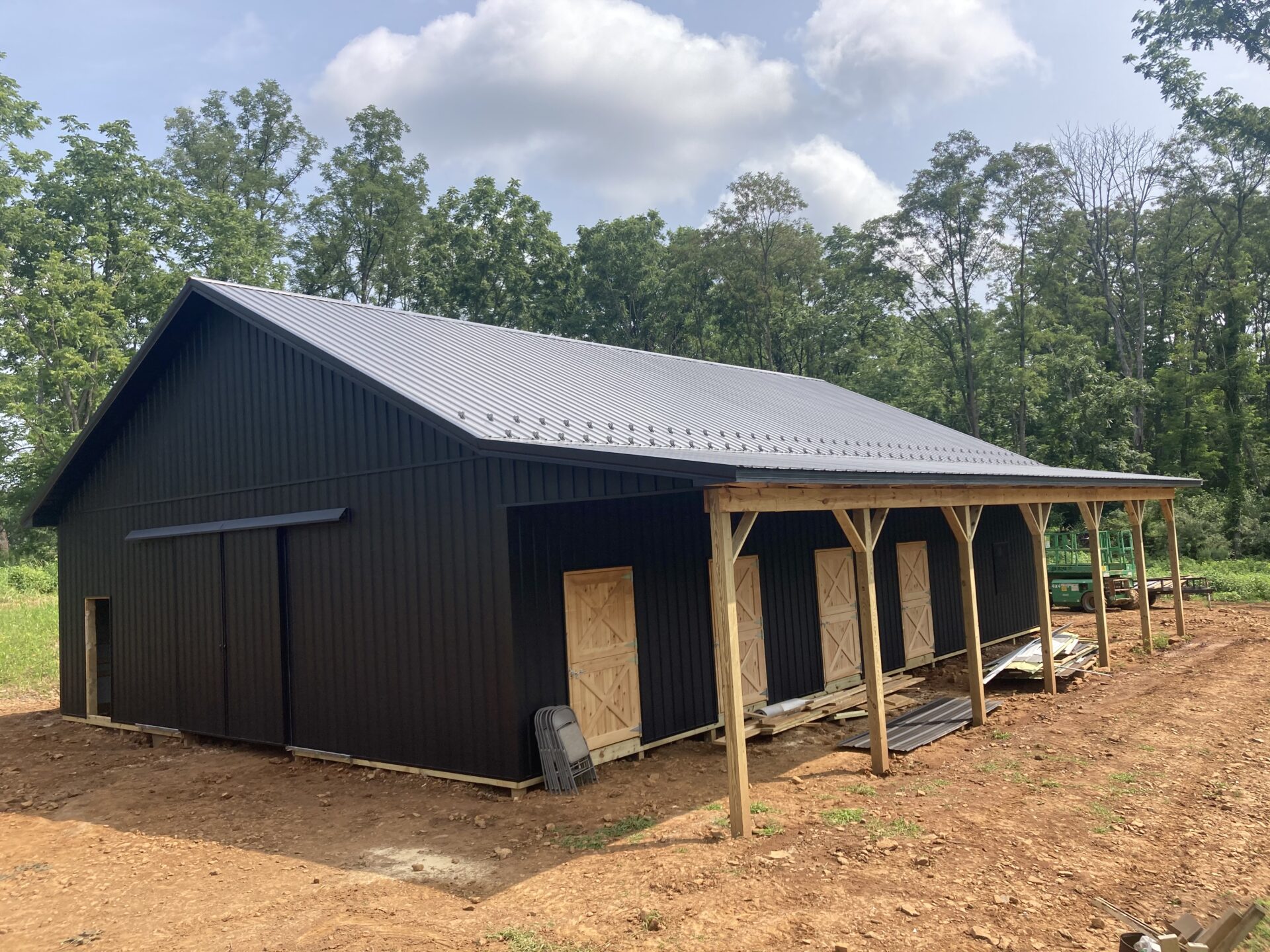 Black Pole Barn - Extreme Pole Buildings